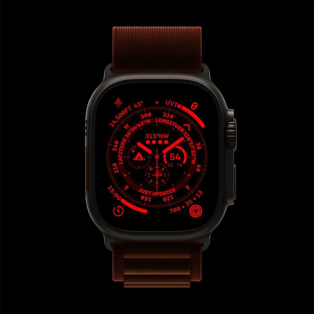Apple Watch Ultra GPS + LTE 49mm Titanium Case with Starlight Alpine ...